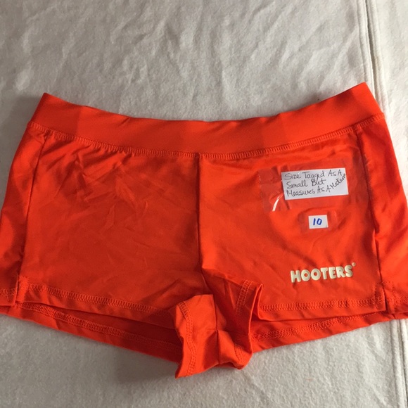 Hooters | Shorts | New Hooters Girl Super Sexy Uniform Shorts Orange ...